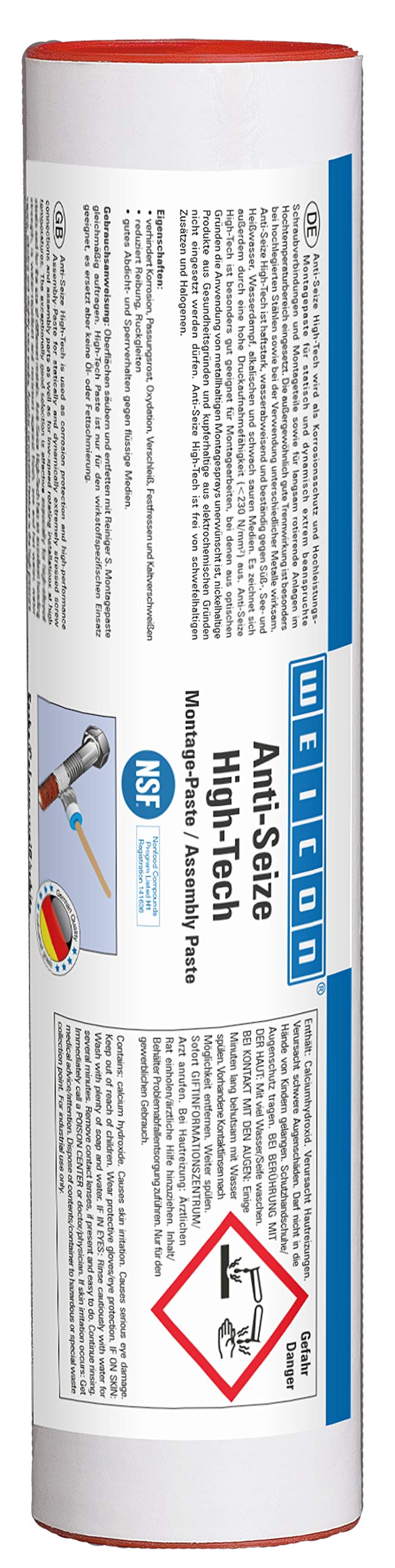 Weicon Anti-Seize ASW 400 K 400 g, High-Tech Mounting Paste : Amazon.de ...