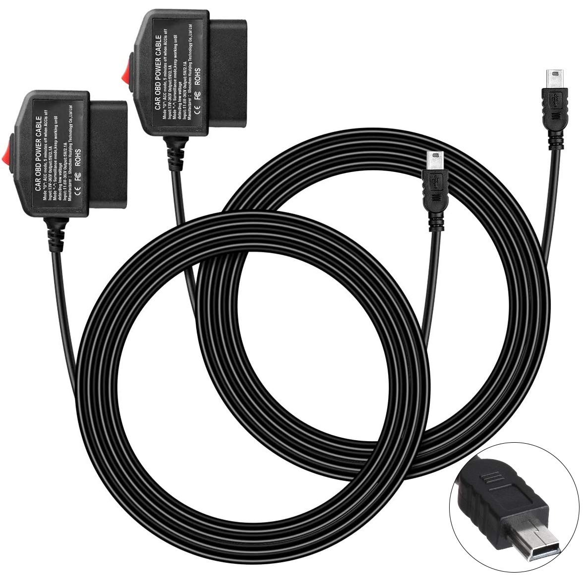 OBD Power Cable for Dash Camera Charger OBD2 to USB India | Ubuy