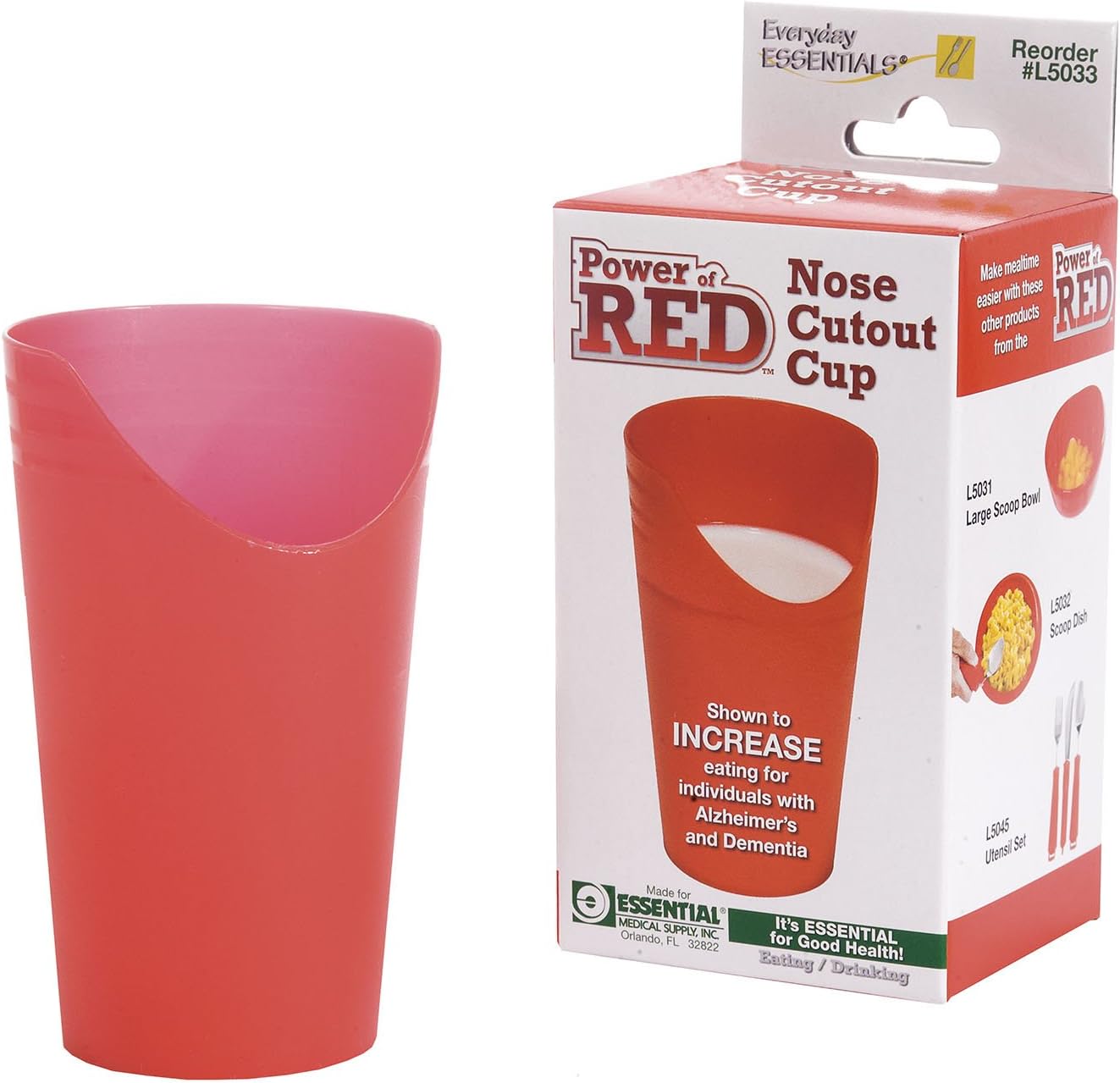 Amazon.com: Essential Medical Supply Power of Red Nose Cut Out Cup for ...