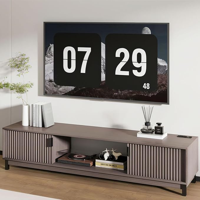 Amazon.com: DSNAPE Mid Century Modern TV Stand with Power Outlet for ...
