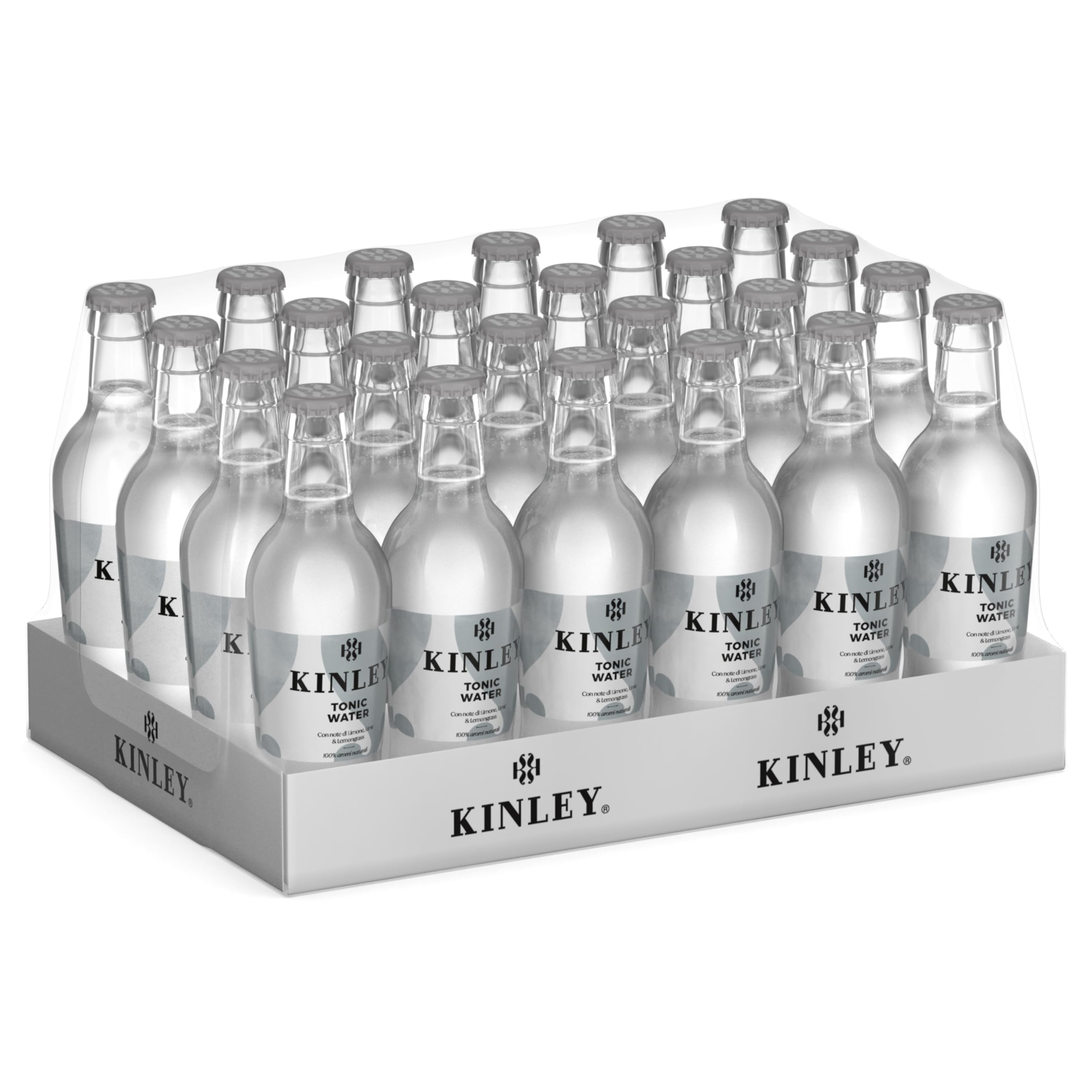 Kinley Tonic Water, Acqua Tonica con note di Limone, Lime e Lemongrass ...