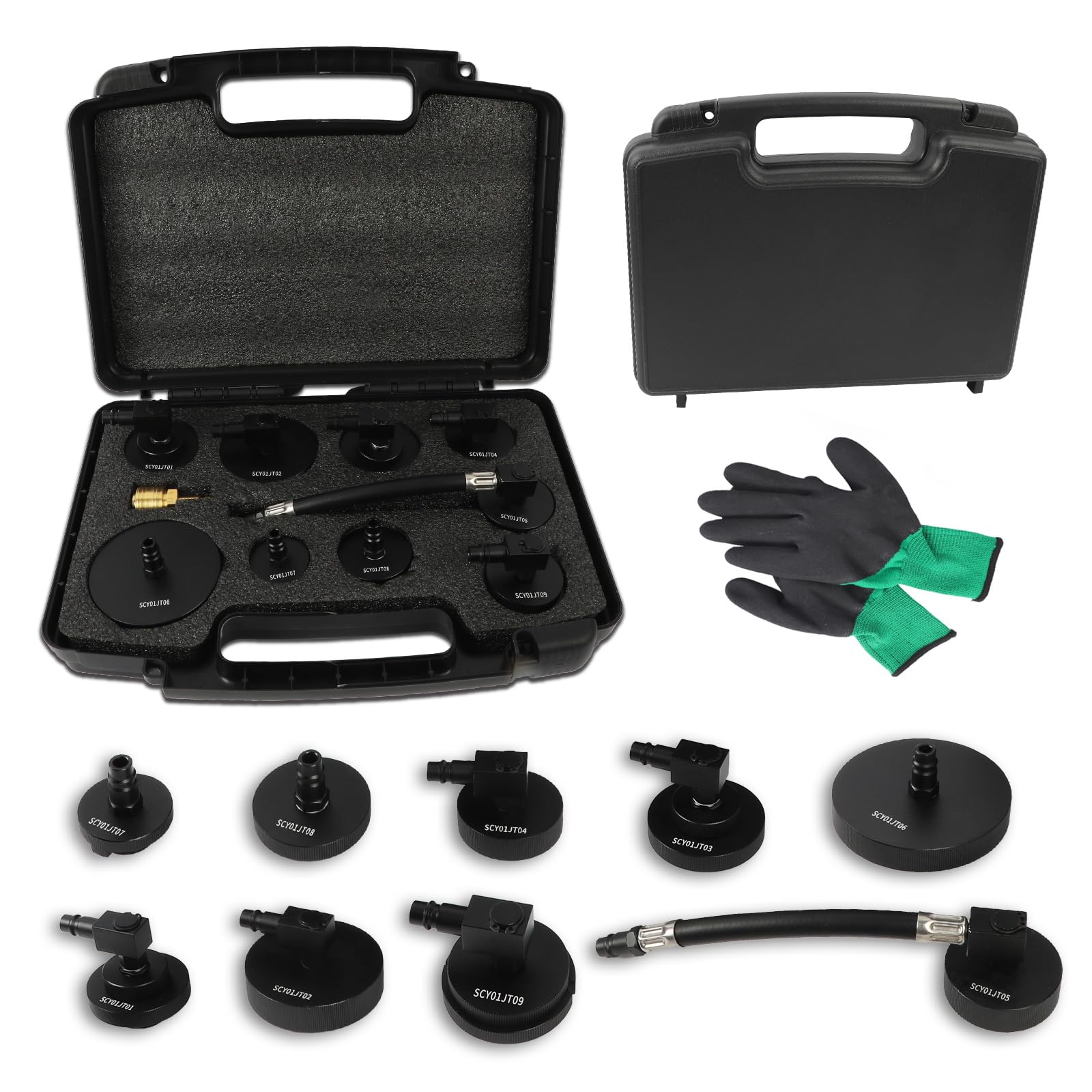 Amazon.com: Brake Fluid Bleeder Adapter Kit 10Pcs Master Cylinder ...