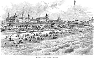 Amazon.com: Coney Island Hotel 1880 Nwood Engraving 1880 Poster Print ...