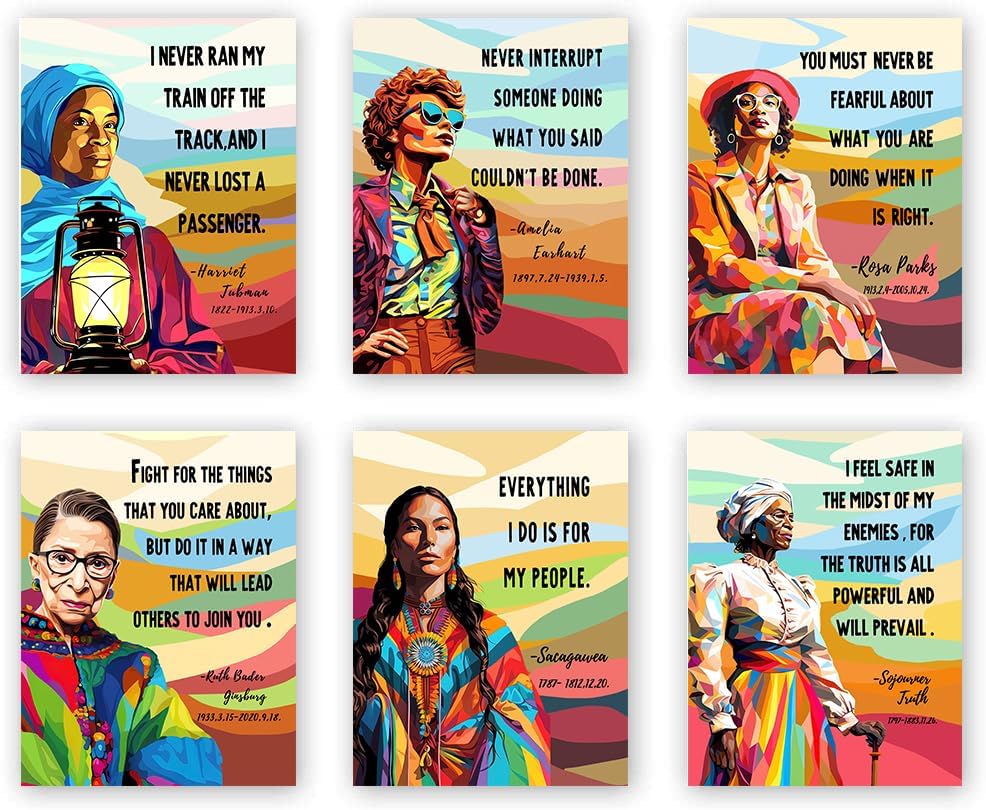 Amazon.com: Powerful Women Art Print,Feminist art print, Influential ...