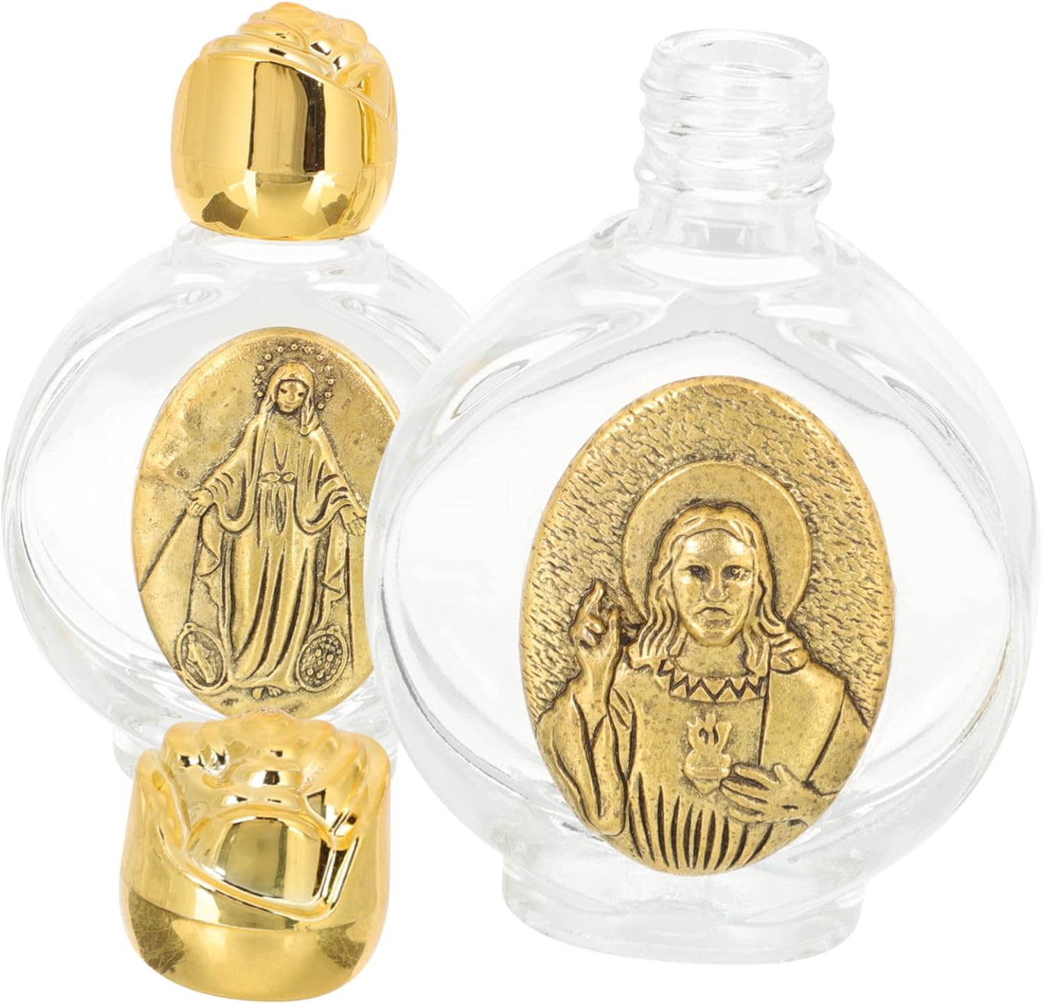 Amazon.com: 2pcs holy water bottle small glass bottles for holy water ...