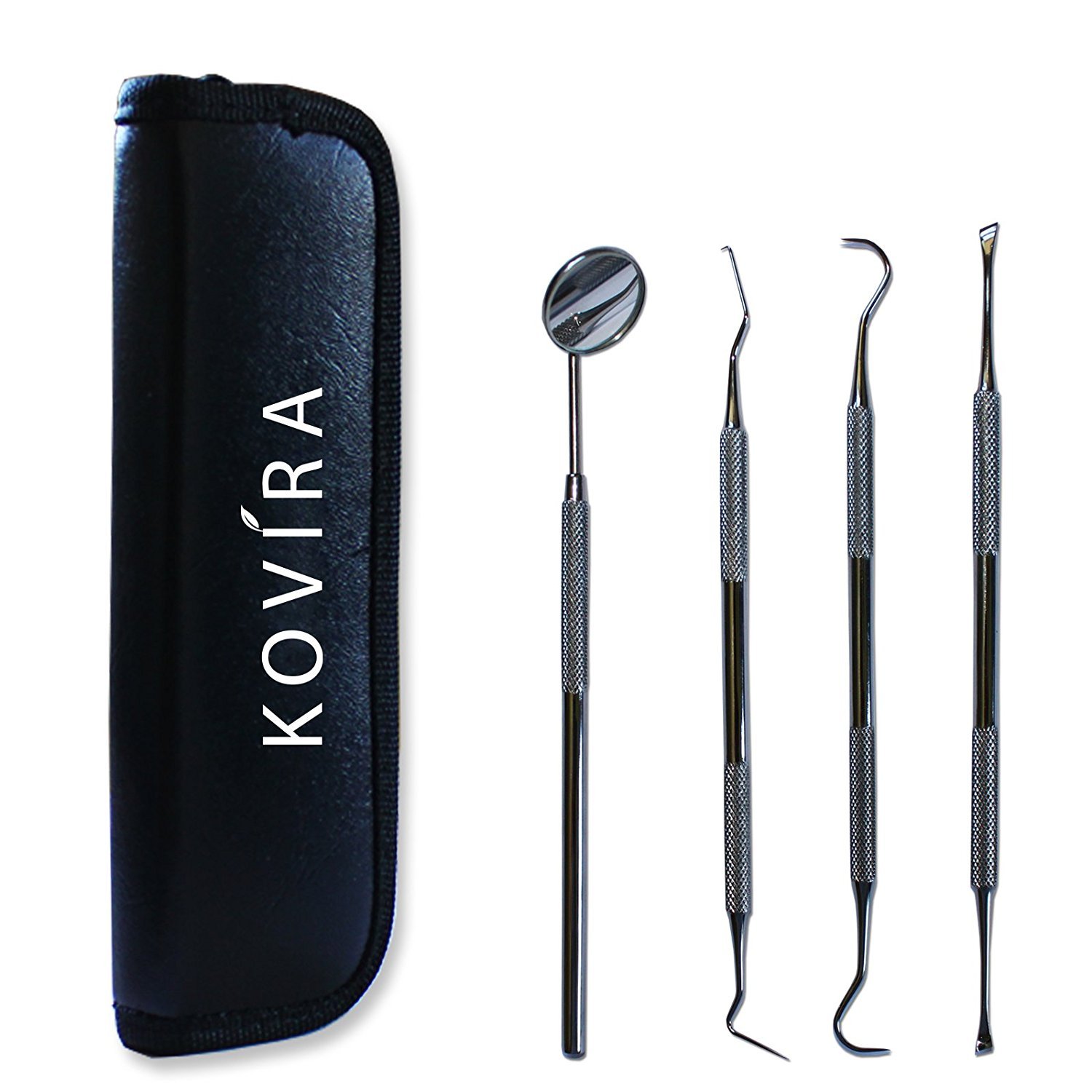 KOVIRA Dentist Hygiene Kit-4 pc Tools for Deep Teeth Cleaning-Plaque ...
