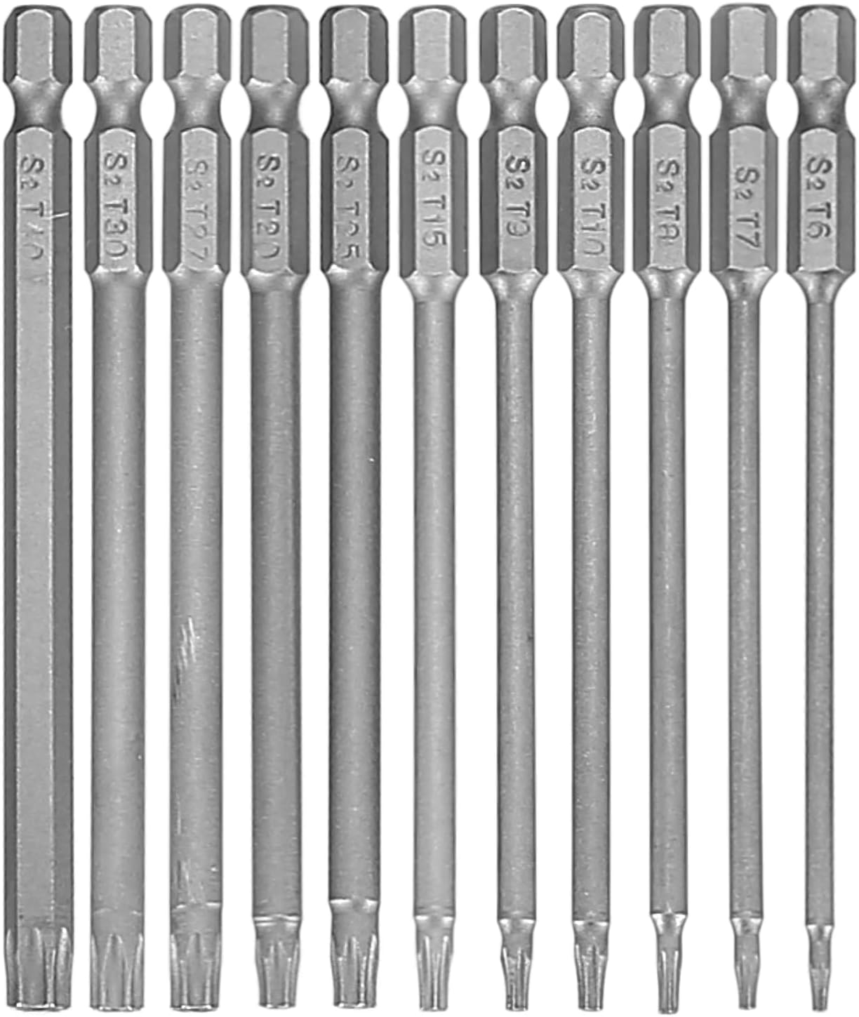 Set di bit Torx da 1/4" lungo 150 mm T8 - T40 Torx 8 Pezzi Cacciavite ...