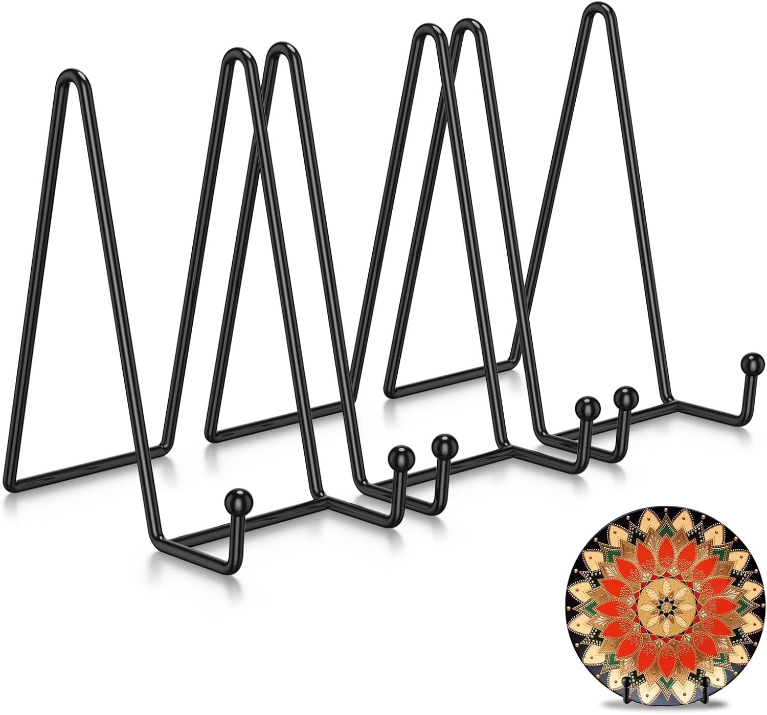 Amazon.com: Livelab Plate Stands for Display, 3 Pack 6 Inch Picture ...