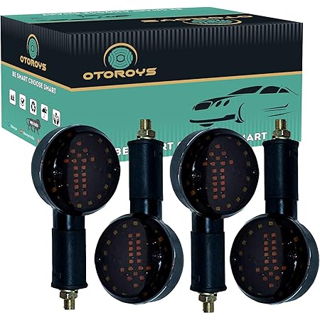 SGTB CRYSTAL Handle Bar End Indicator LED light side weights for bullet ...