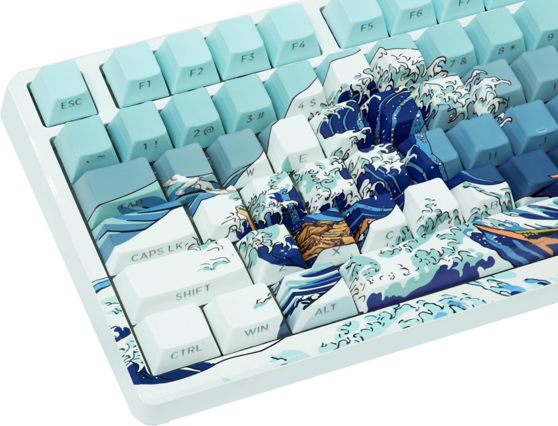 dagaladoo PBT keycap,Shine Through keycap 75 percen,Double Shot Key ...