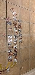 Amazon.com : 80 Sheets Animal Prints Letters Cutout Animal Print ...