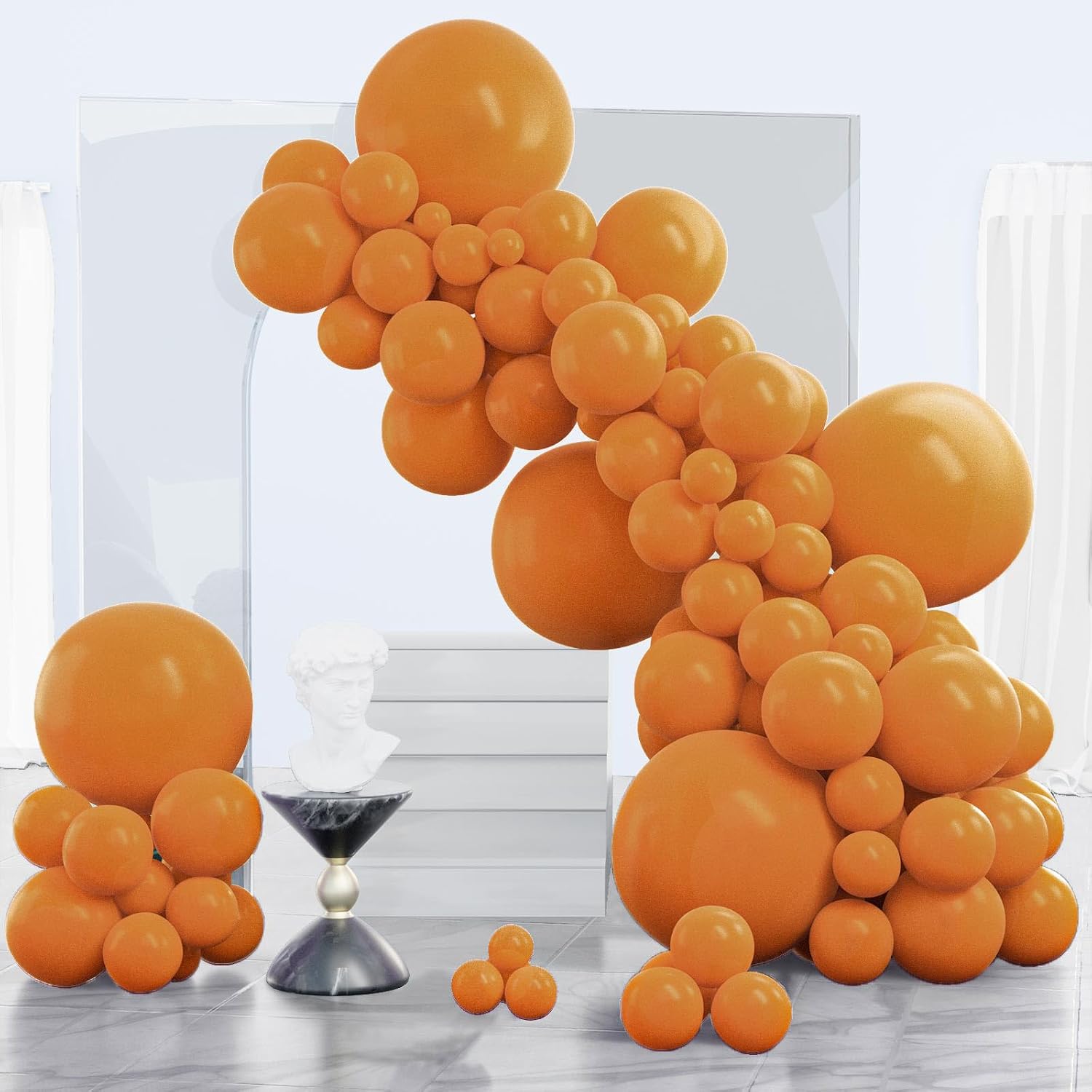 Amazon.com: PartyWoo Burnt Orange Balloons 140 pcs Orange Balloon ...