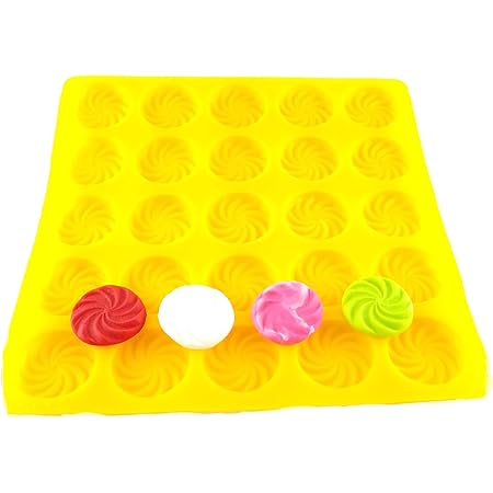 Amazon.com: Flexible Molds - Rose (25 cavity) - Cream Cheese Mint Molds ...