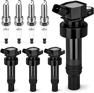 Amazon.com: Set of 4 UF652 Ignition Coil Pack and Spark Plugs ...