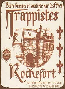Amazon.com: Rochefort Trappist Belgian Lager Beer Metal Sign Retro ...