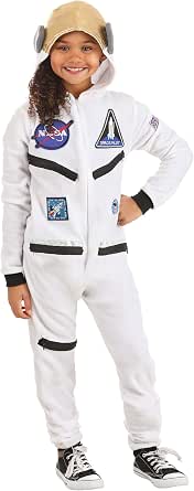 Amazon.com: Fun Costumes Kid's Astronaut Jumpsuit Costume - Unisex ...