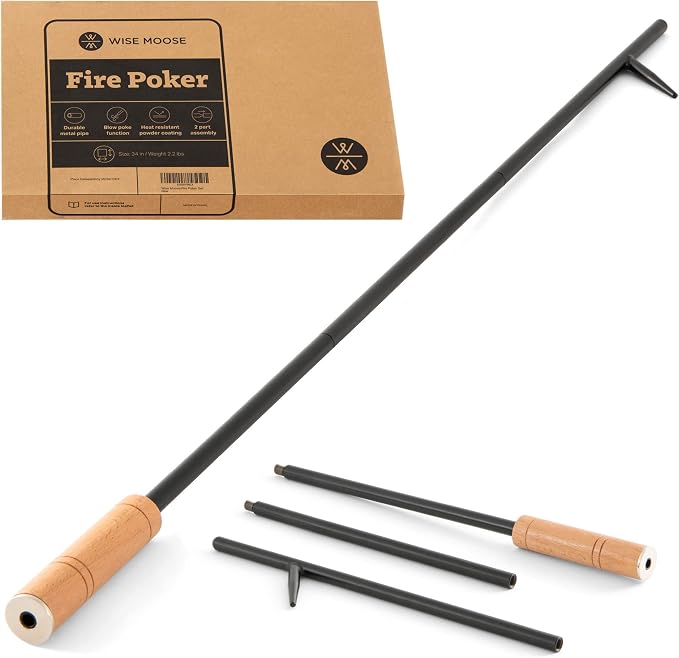 Amazon.com: WISE MOOSE 46 Inch Blow Poke Fireplace Tool - Fireplace ...