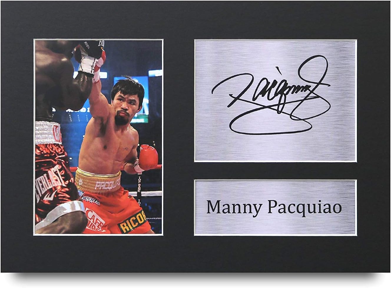 HWC Trading Manny Pacquiao Gift Signed A4 Printed Autograph Boxing ...