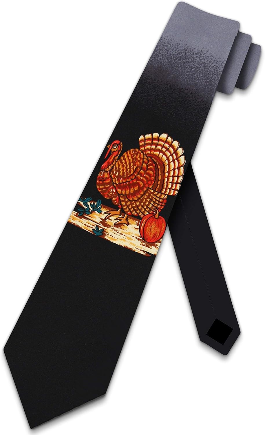 Amazon.com: Three Rooker Thanksgiving Turkey Tie Mens Necktie ...