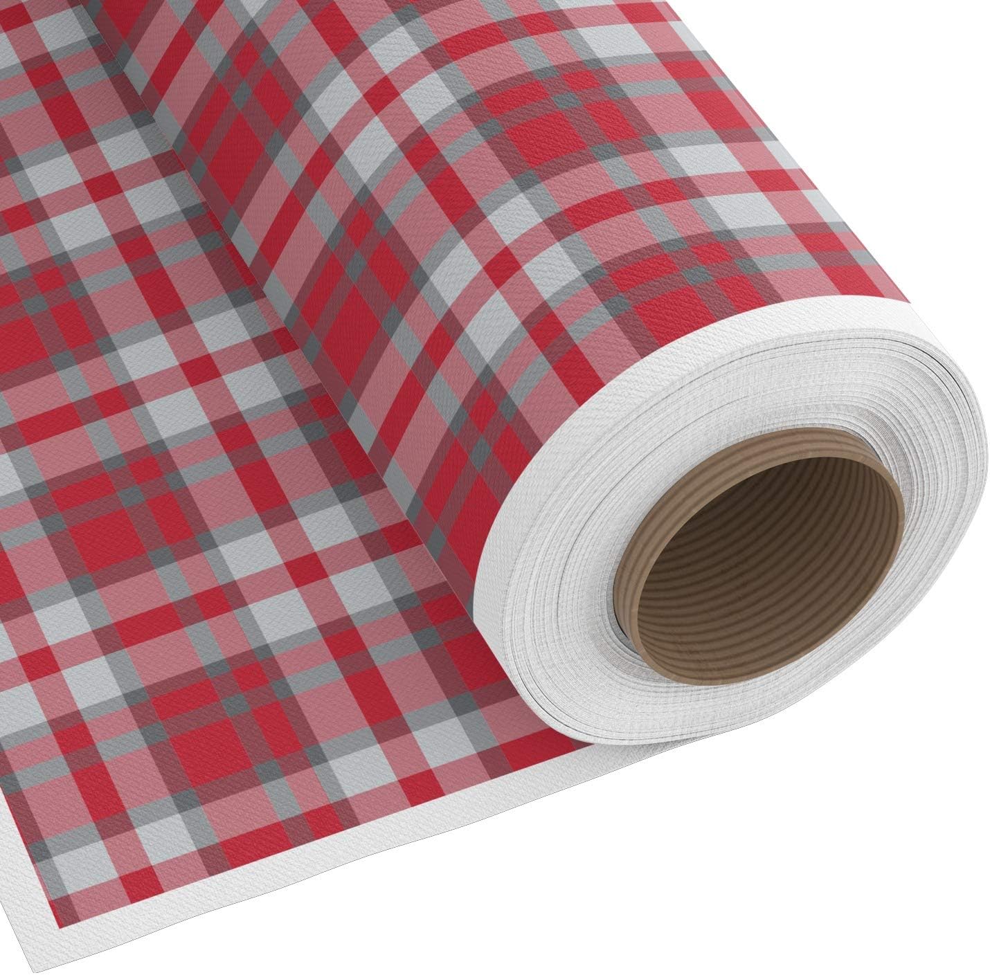 Amazon.com: Red & Gray Plaid Fabric by The Yard - Cotton Twill