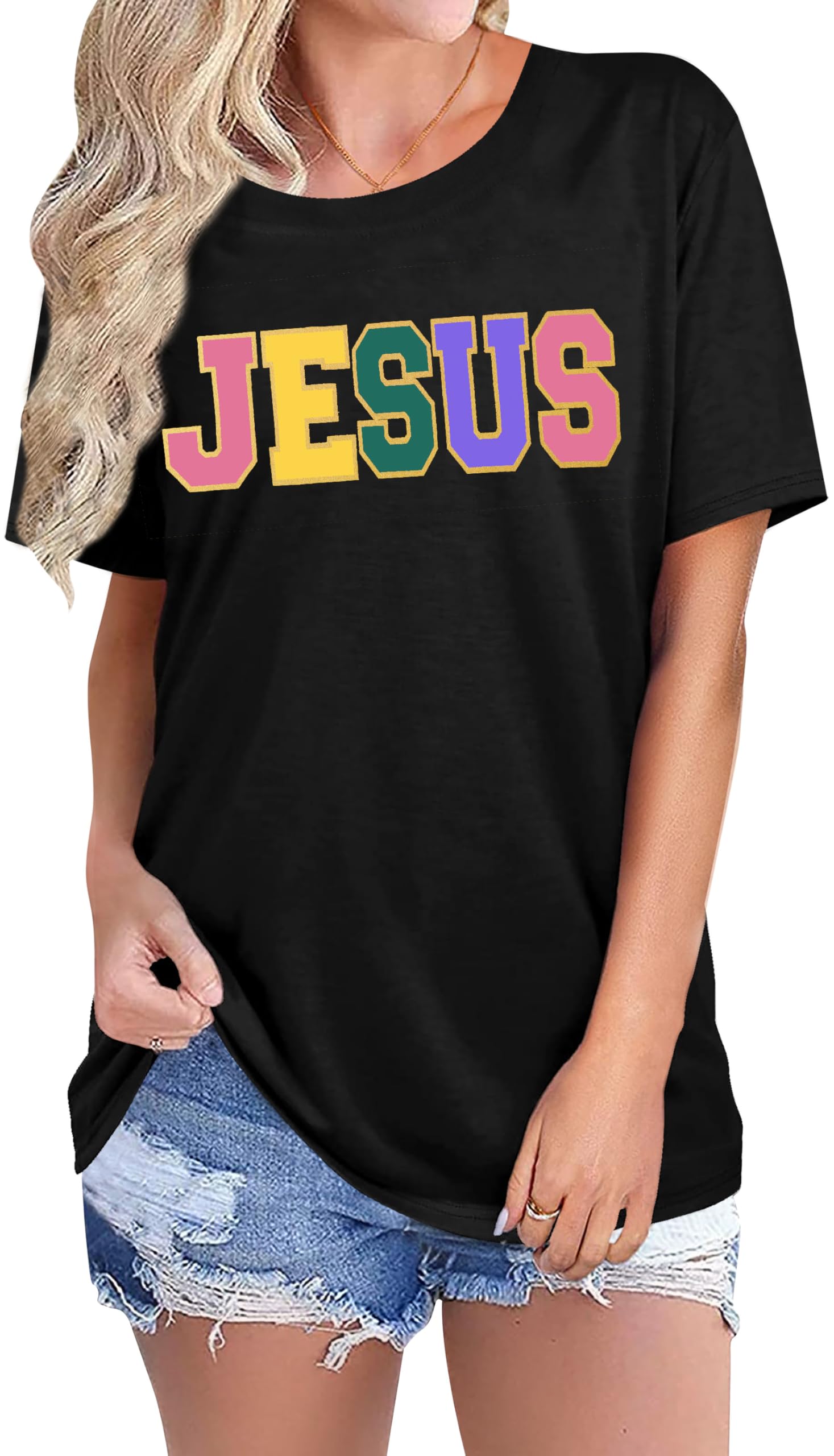 Snapklik.com : Jesus Shirt Women Christian Religious Sayings T Shirts ...
