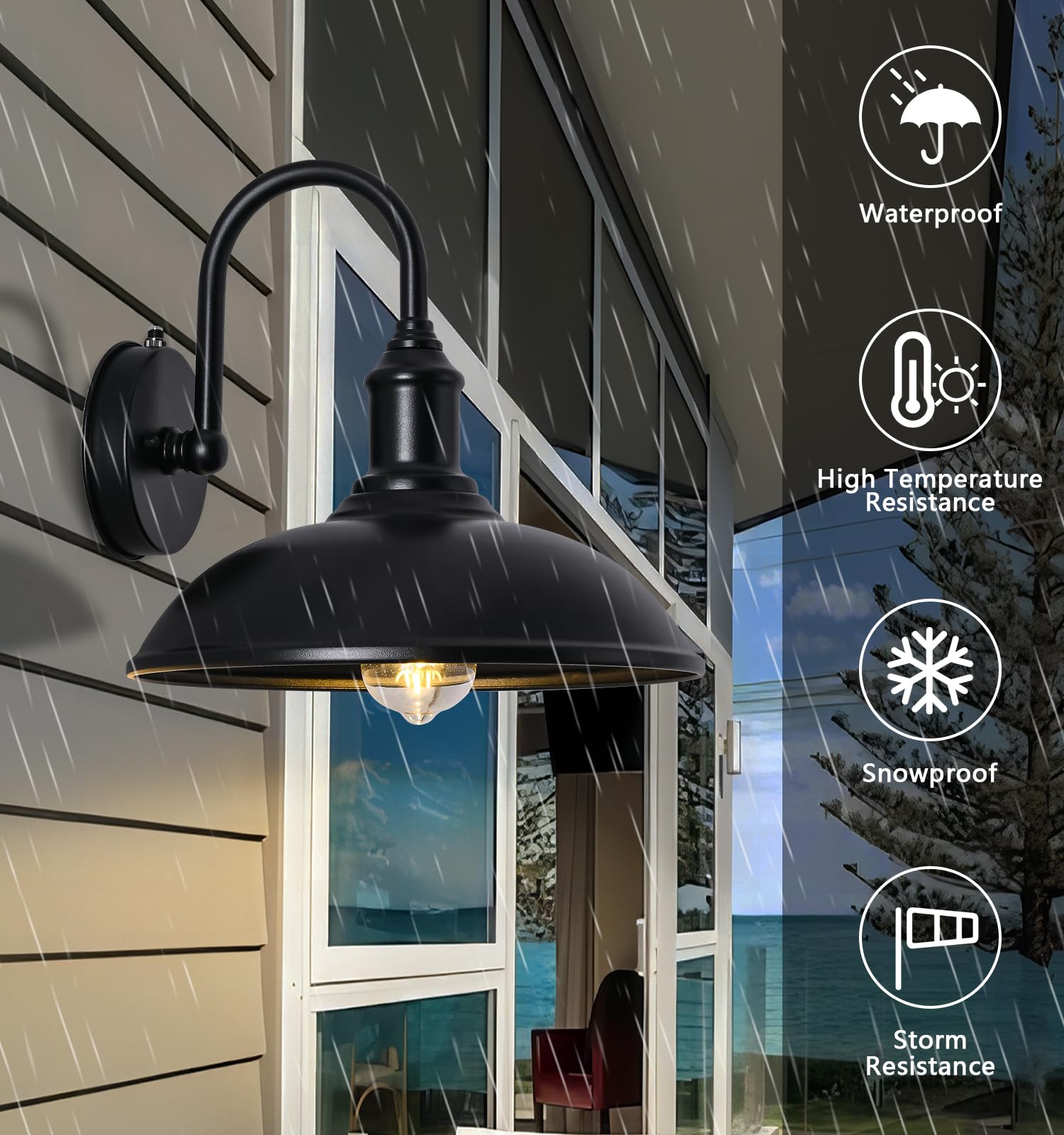 Gooseneck Lighting Outside Naurham 21 Inch Barn Lights Outdoor