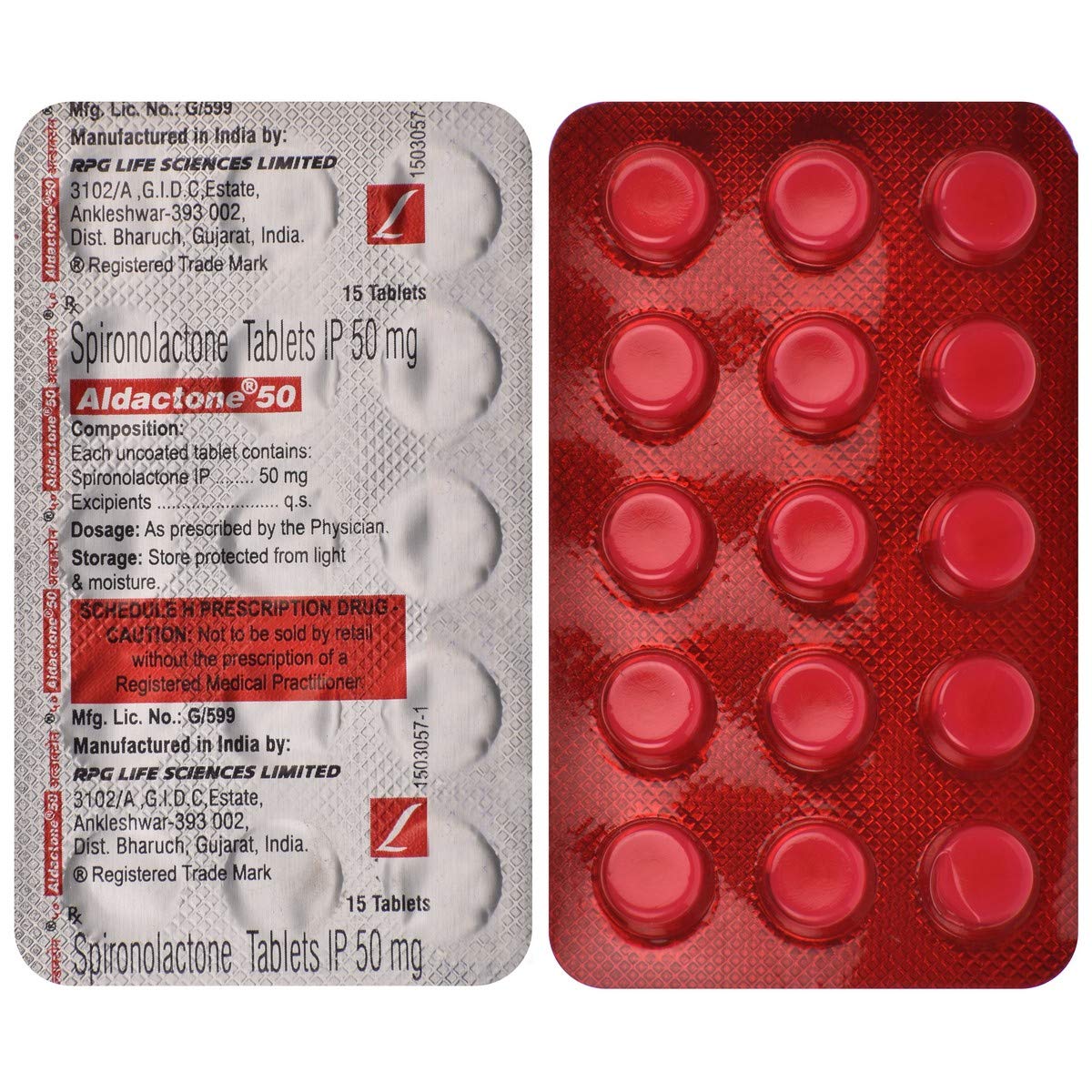 Aldactone 50 - Strip of 15 Tablets : Amazon.in: Health & Personal Care