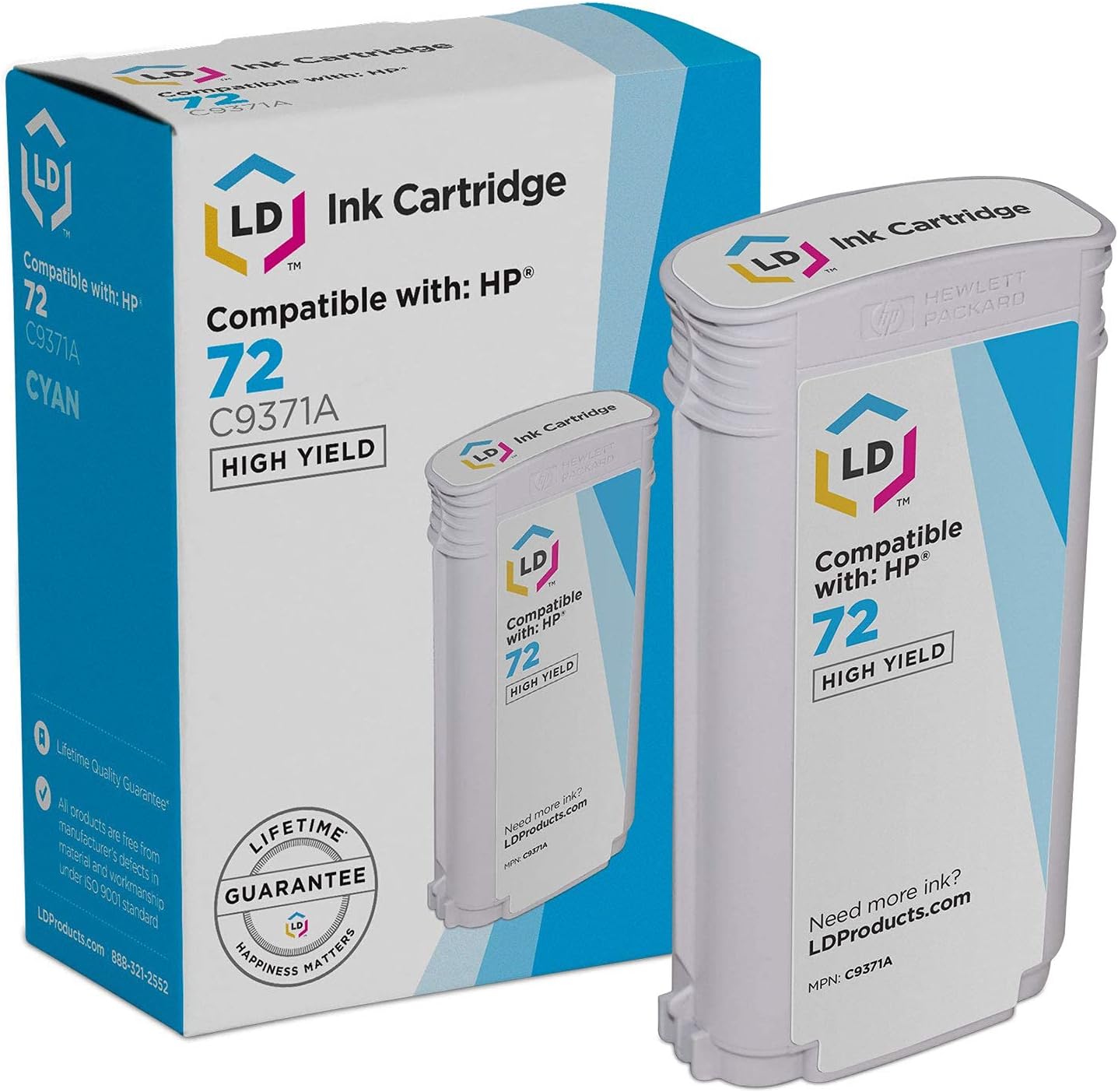 Amazon.com: LD Products Compatible Replacements for HP Designjet 72#72 ...