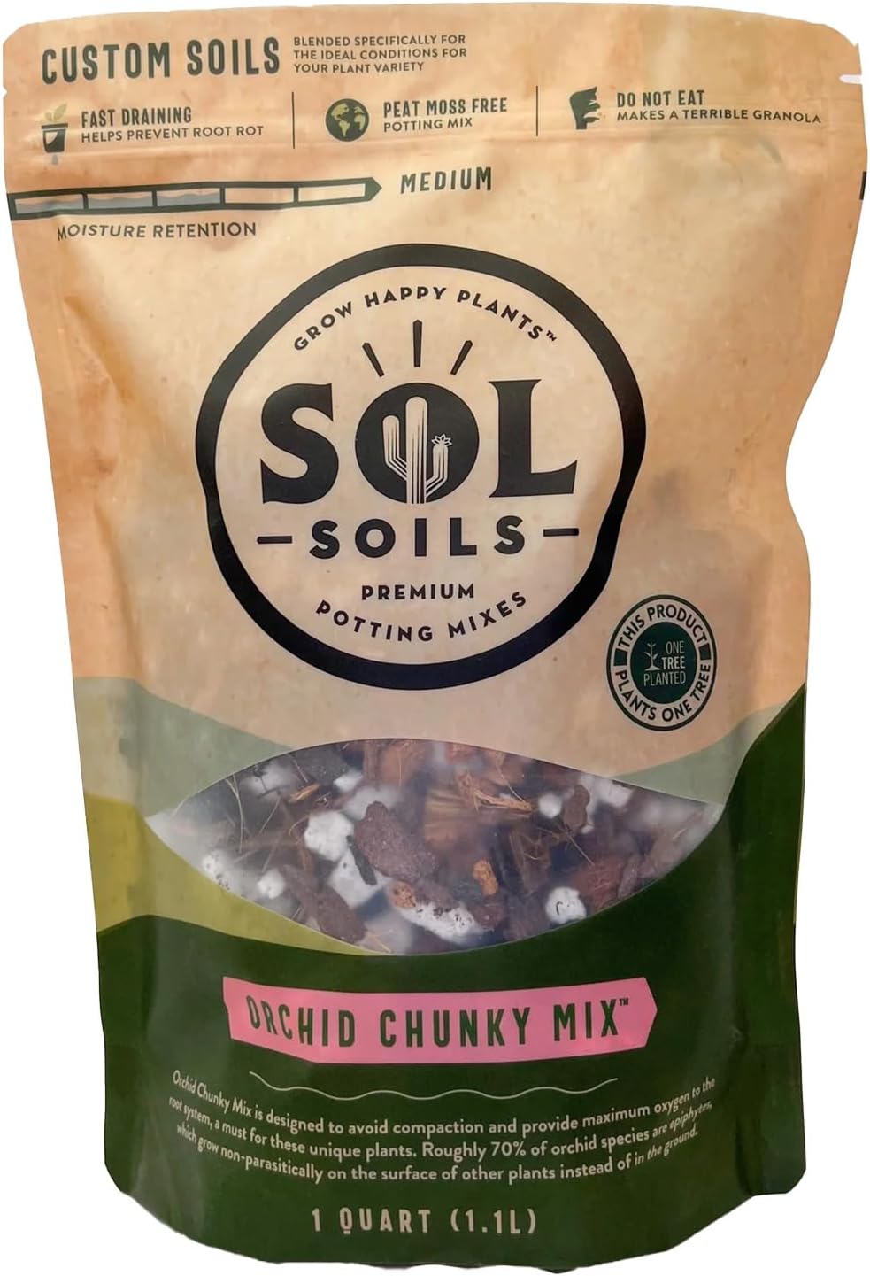 Amazon.com : Sol Soils Orchid Chunky Mix (2 qt) : Patio, Lawn & Garden