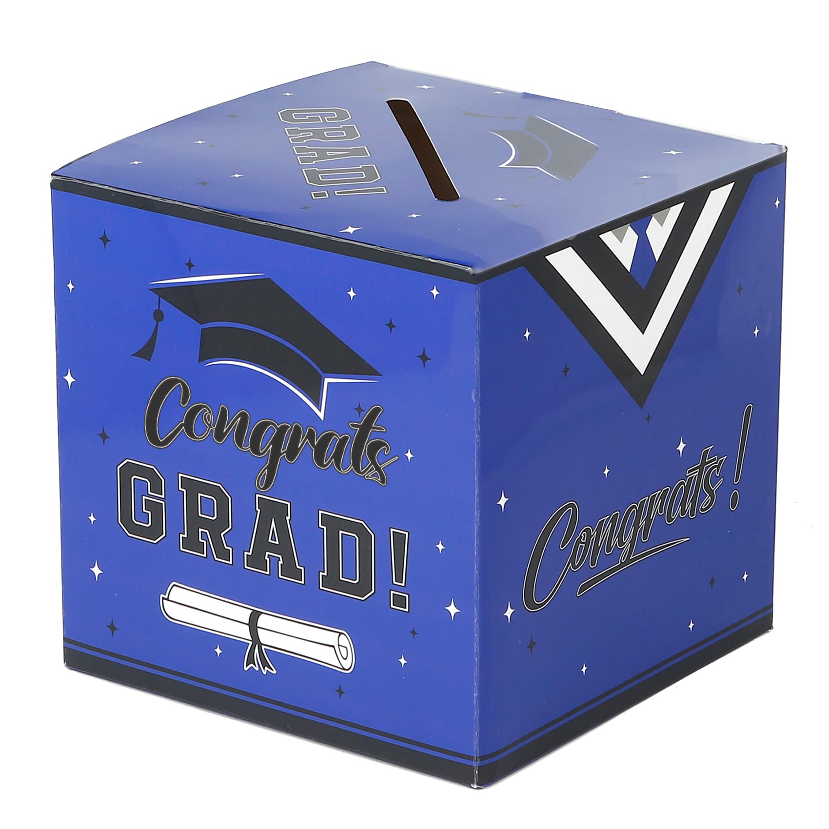 Amazon.com: Blue 2025 Graduation Card Box, Card Box for Graduation ...