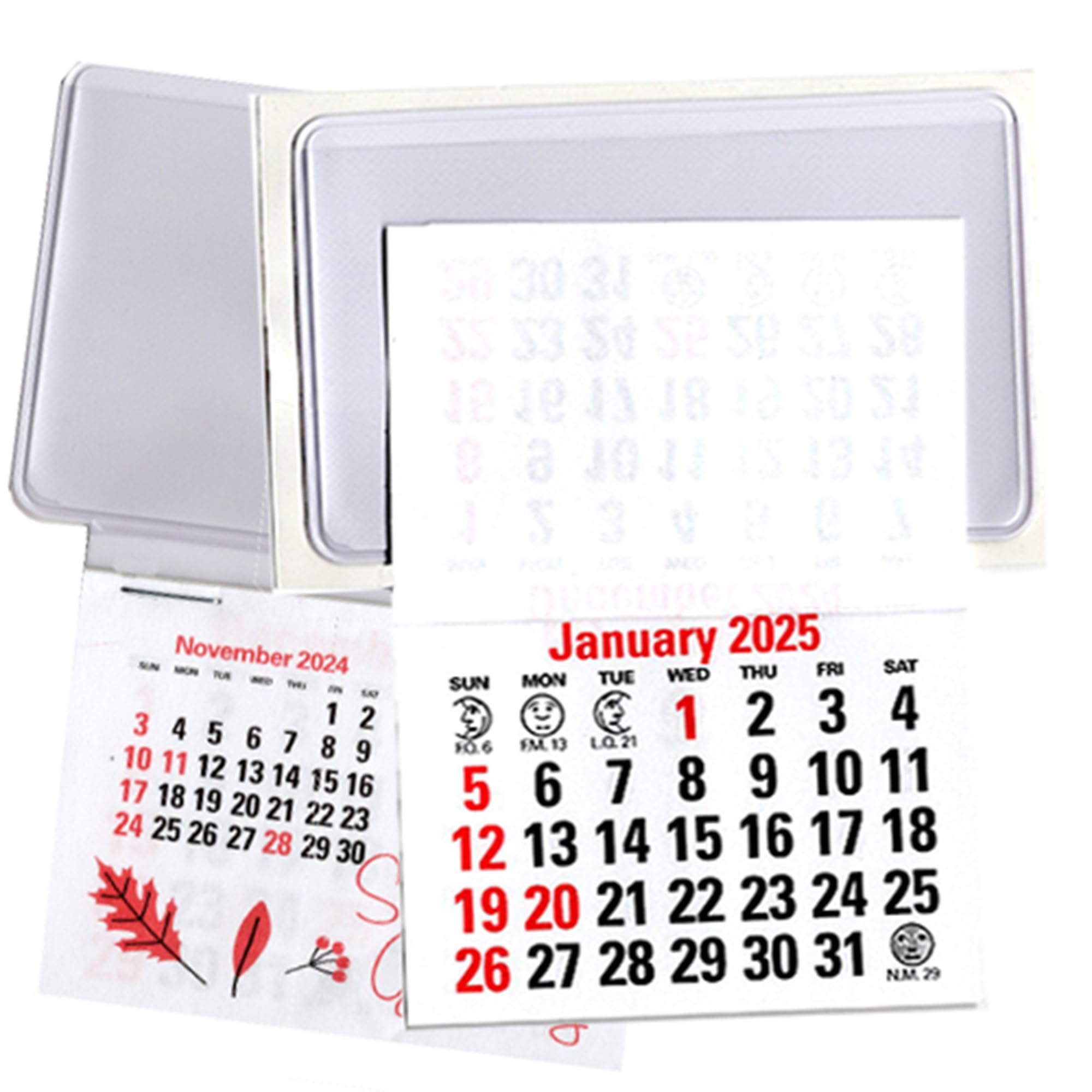 Sticky Calendars Business Card 2026 14 Month Press N Stick Calendar
