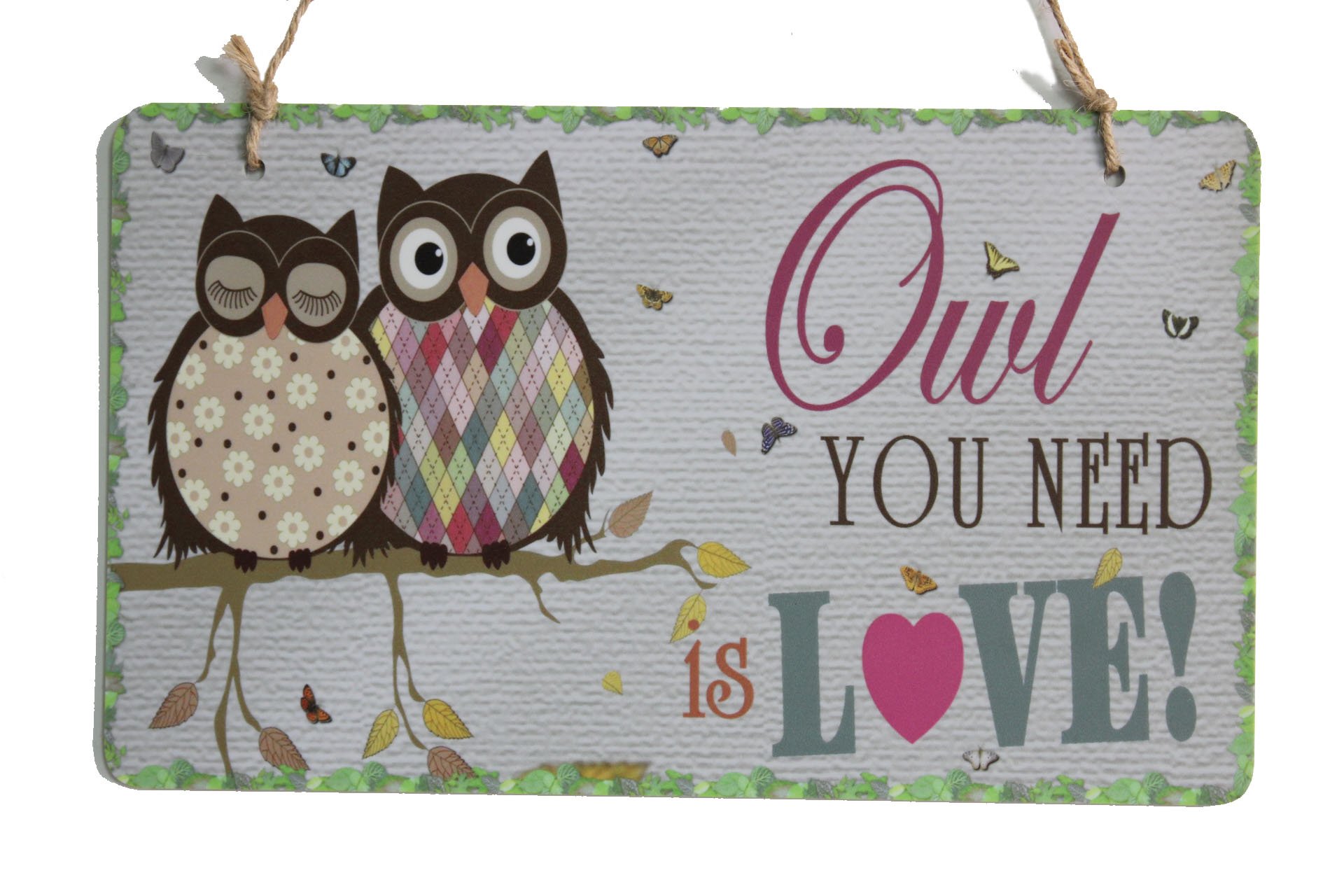 Amazon.com: kaishihui Owl You Need is Love Home Decor Art with Sweet ...