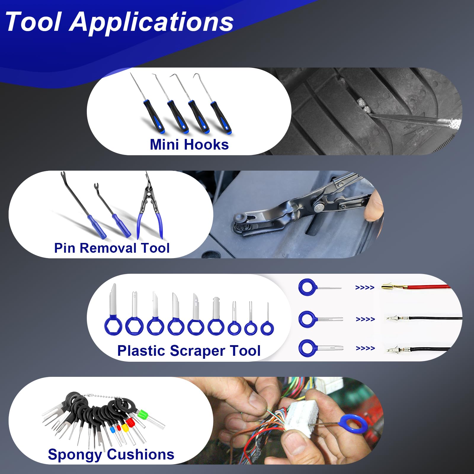 Snapklik.com : Doaho 238Pcs Trim Removal Tool, Fastener Remover Plastic ...