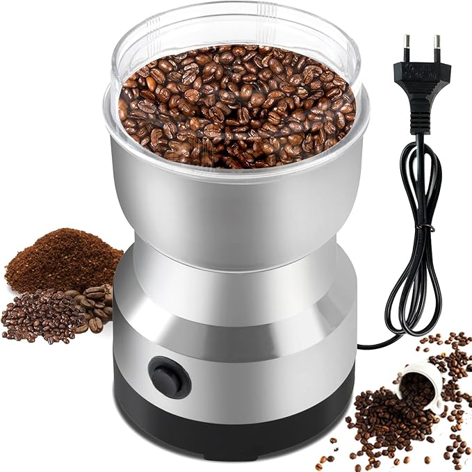 Macinacaffè Elettrico,Coffee Grinder,Macina Chicchi di Caffè ...
