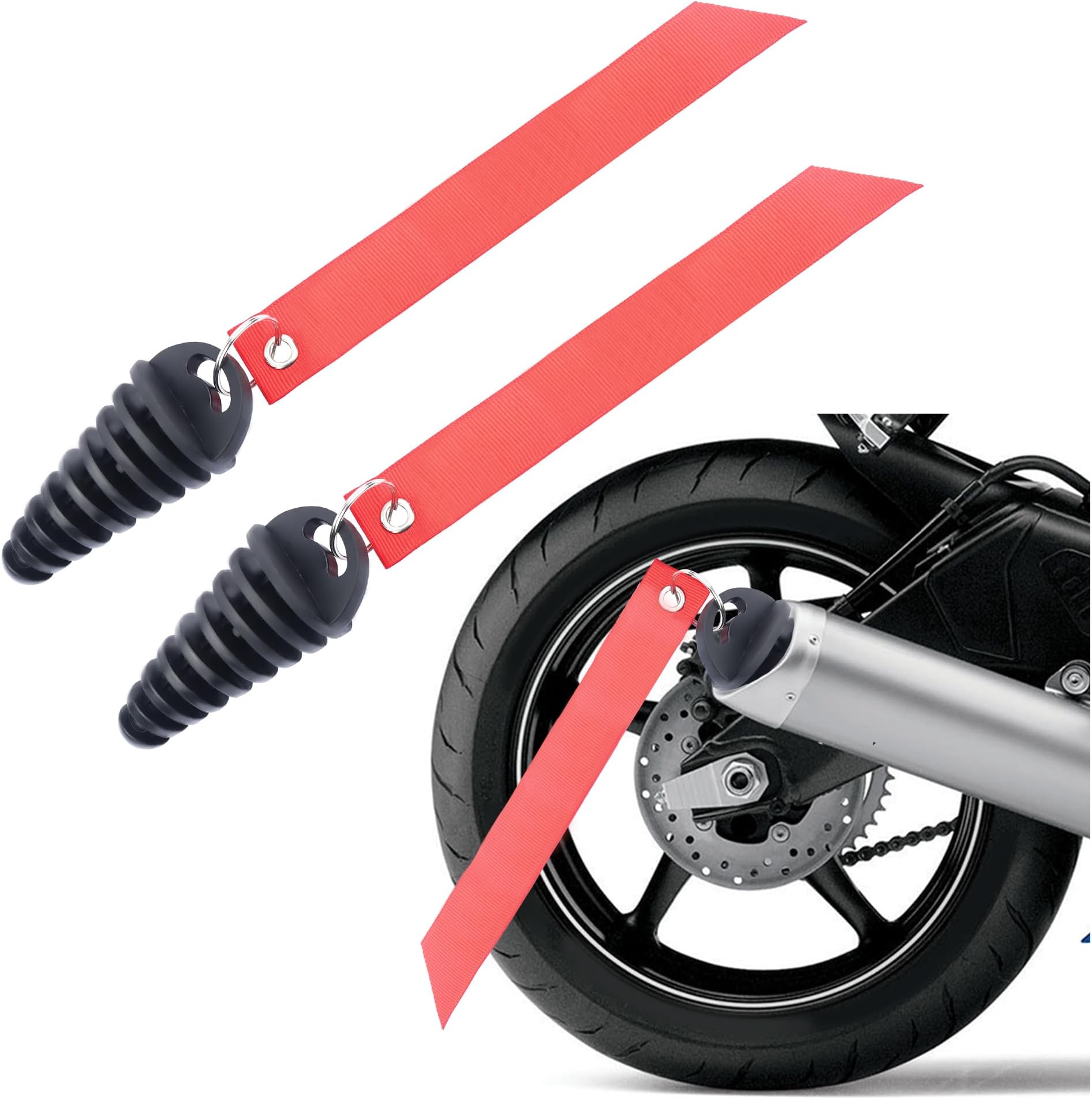 Amazon.com: 2PCS 0.6-1.5" Motorcycle Exhaust Plug,Rubber Exhaust ...