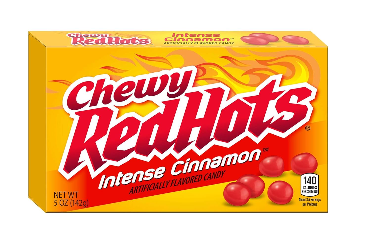 Amazon.com : Red Hots Chewy Intense Cinnamon Candy, 5 Ounce -- 12 per ...