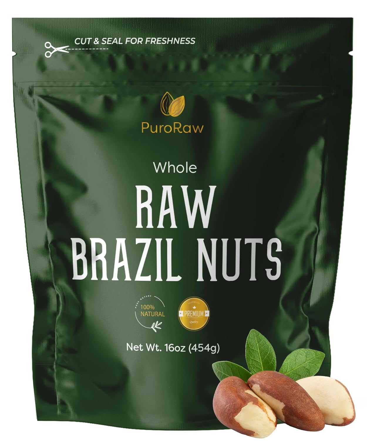Amazon.com: PuroRaw Brazil Nuts Raw 1lb, Raw Brazil Nuts. Brazil Nuts ...