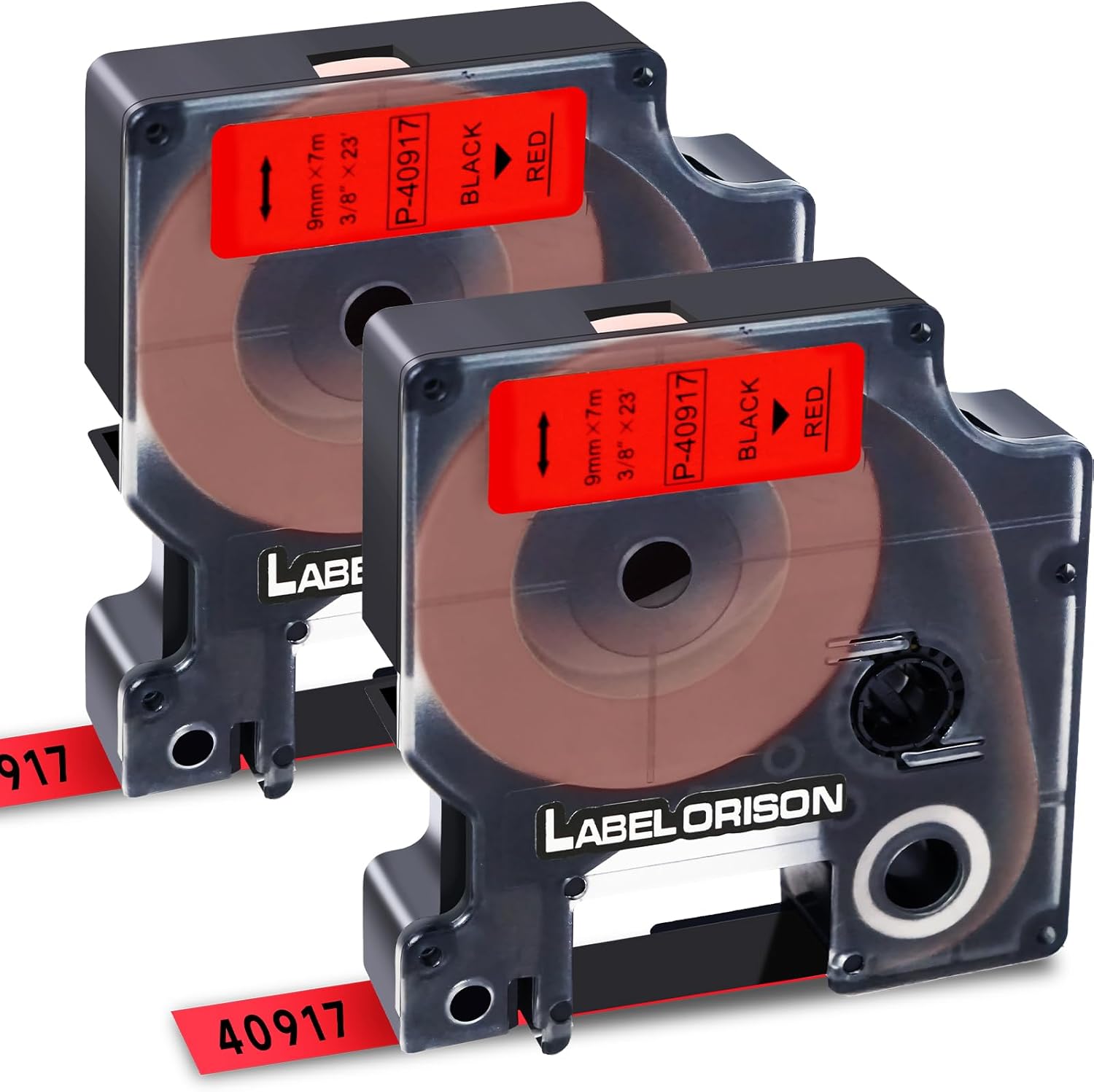 Amazon.com: Label Orison-Standard D1 Label Tape 40917 S0720570 Black on ...