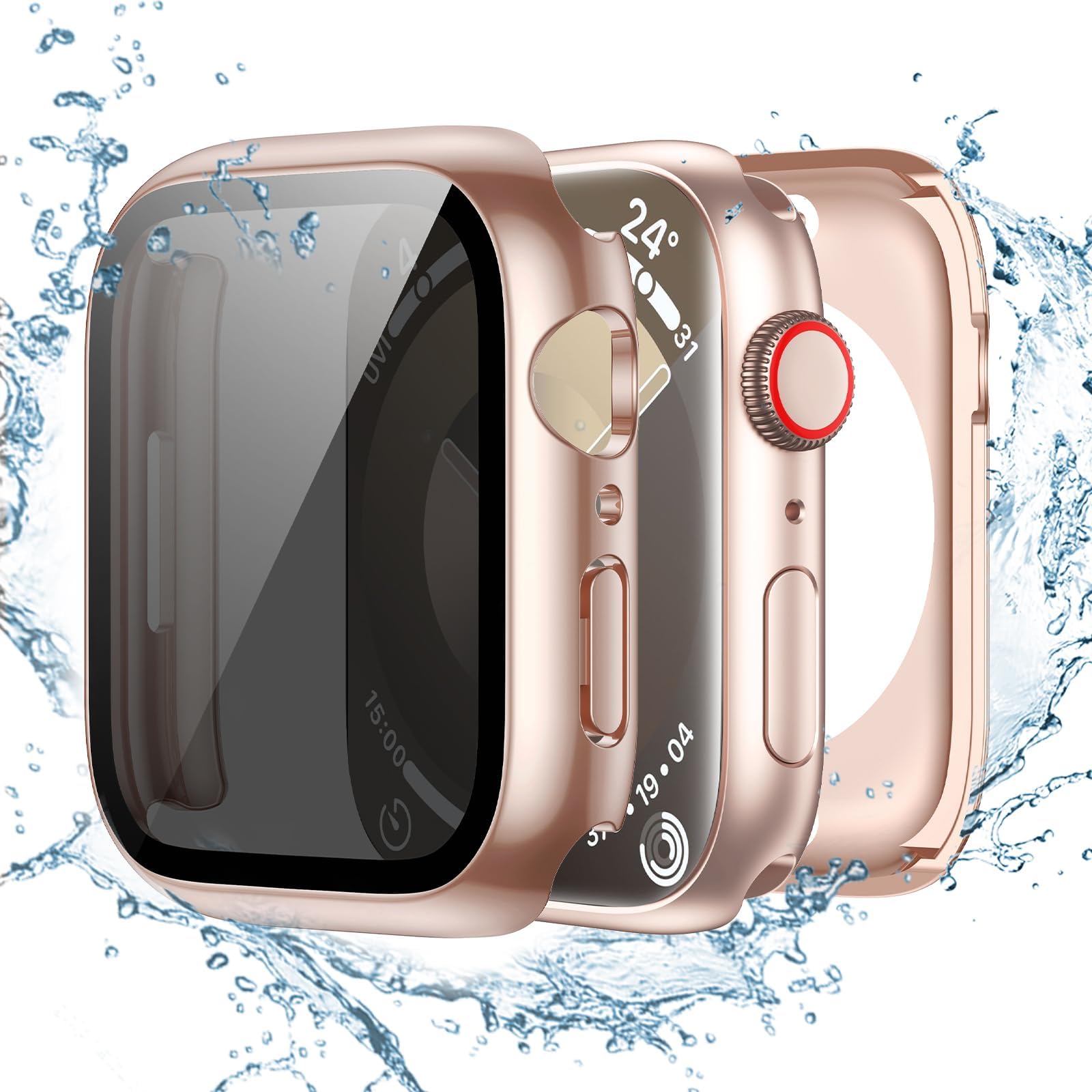 Amazon.com: Tensea (2-in-1) for Waterproof Apple Watch Screen Protector ...