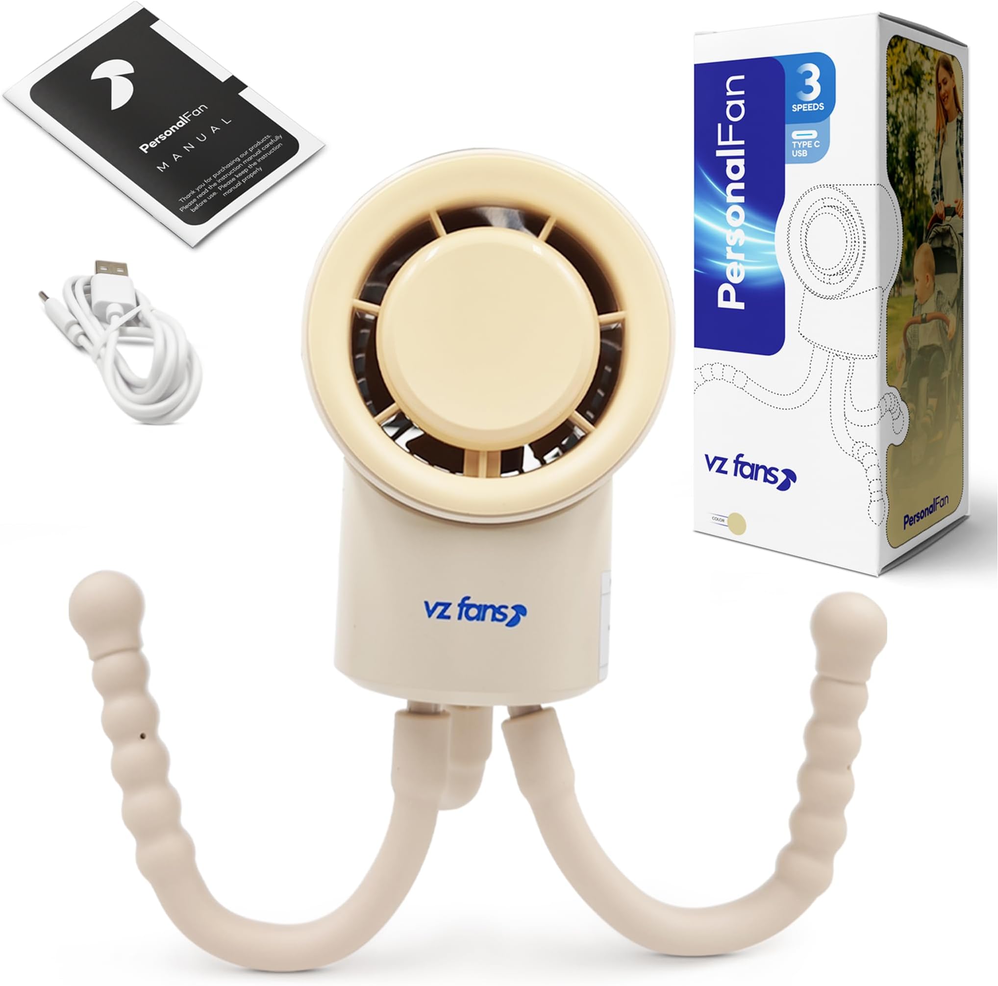 Amazon.com: VZ Fans Baby Safe Portable Fan, Battery Operated Fan ...