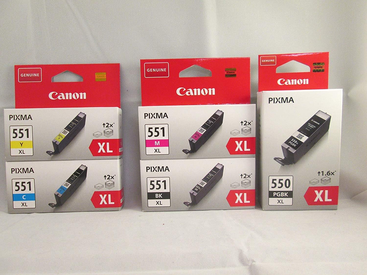 Canon PGI-550/CLI-551 High Capacity Cartridge - Multicolours : Amazon ...