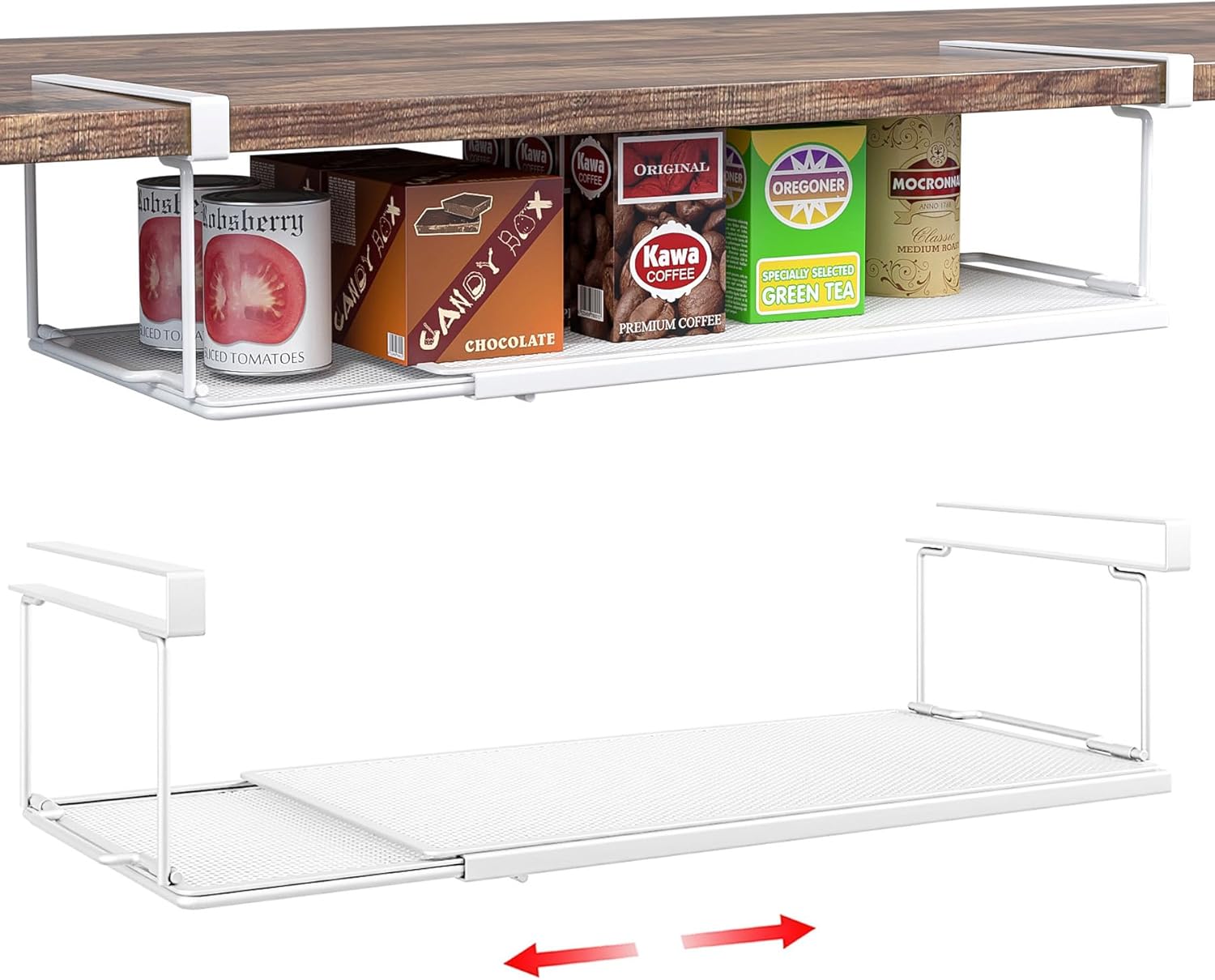 Amazon.com - SHINEWON Expandable Under Cabinet Shelf, Extendable Under ...