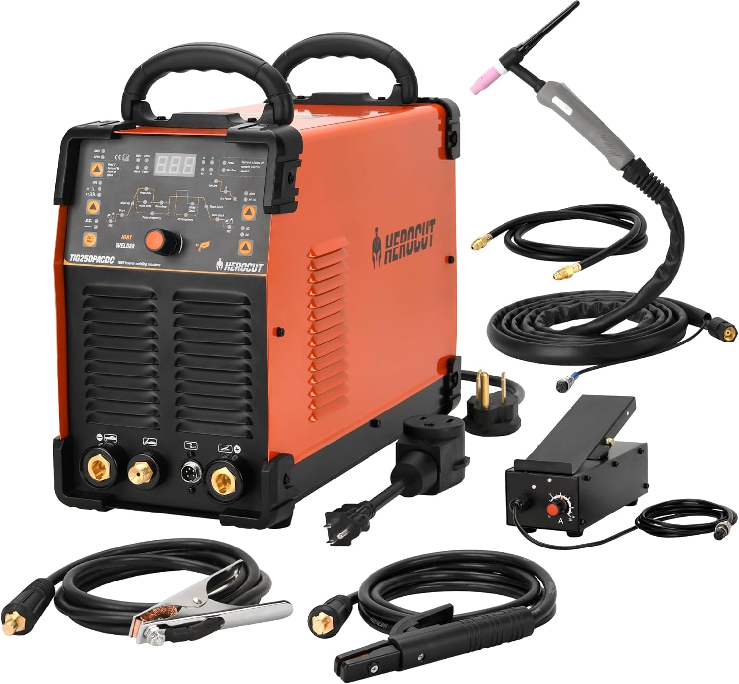 Herocut Aluminum Tig Welder TIG250PACDC,HF TIG/STICK/AC/DC/PULSE ...