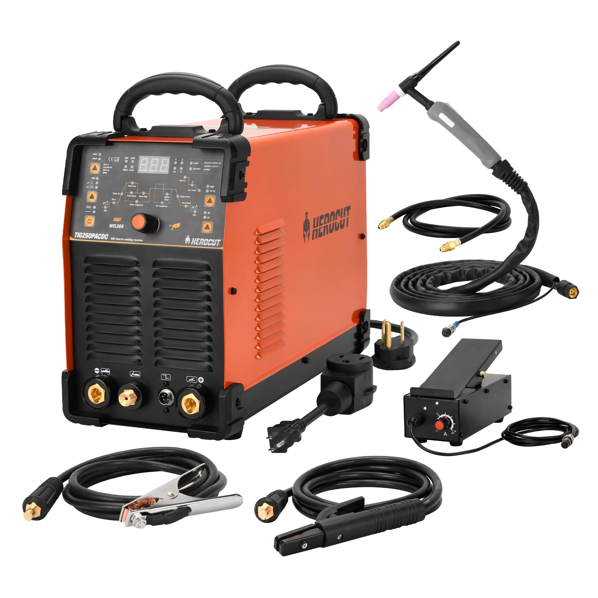 Herocut Aluminum Tig Welder TIG250PACDC,HF TIG/STICK/AC/DC/PULSE ...