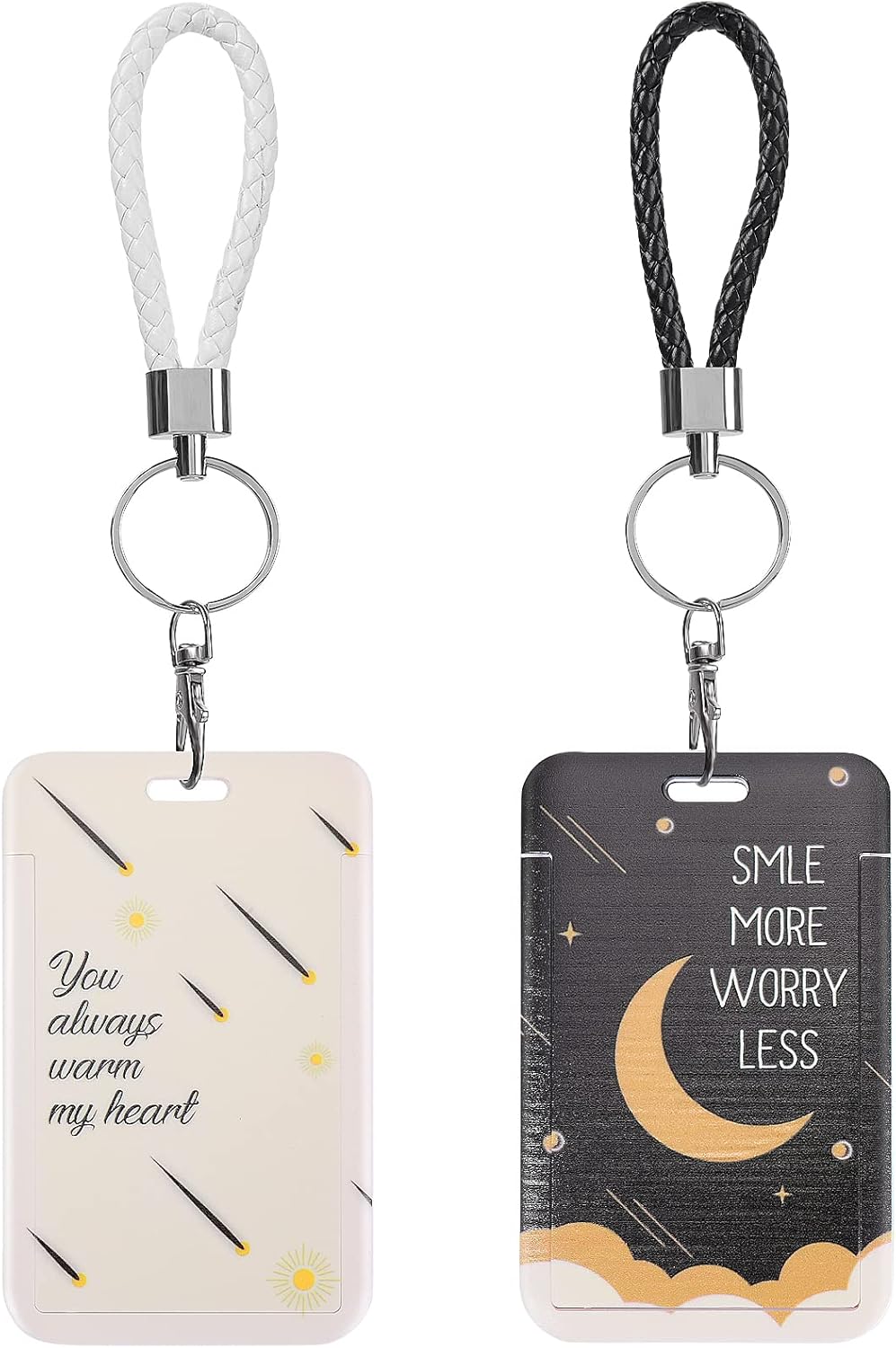cobee ID Kartenhalter mit Finger Lanyard, 2er Pack Sternenhimmel ...