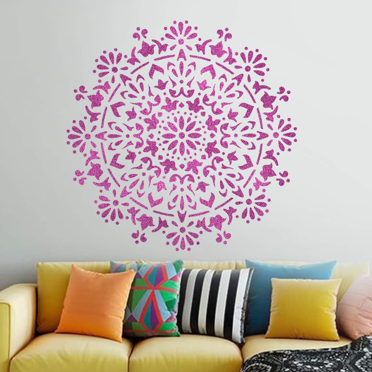 Design in Mandala Design Wall Painting Stencils Wall Design Stencils ...
