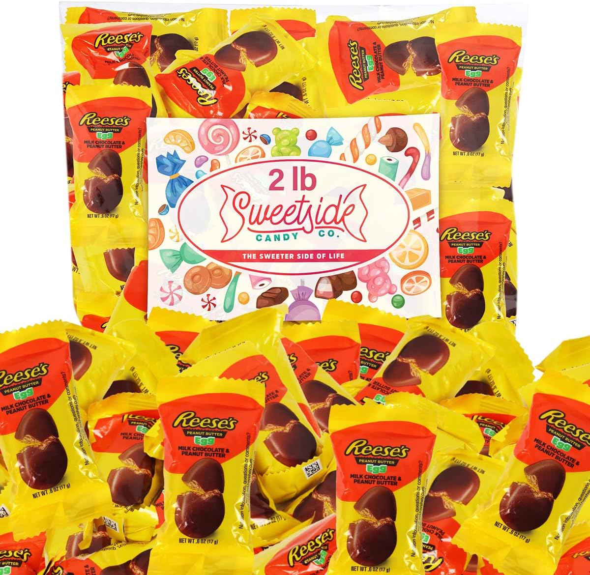 Amazon.com : Reeces Easter Eggs Peanut Butter Eggs Variety Pack, 2 LB ...