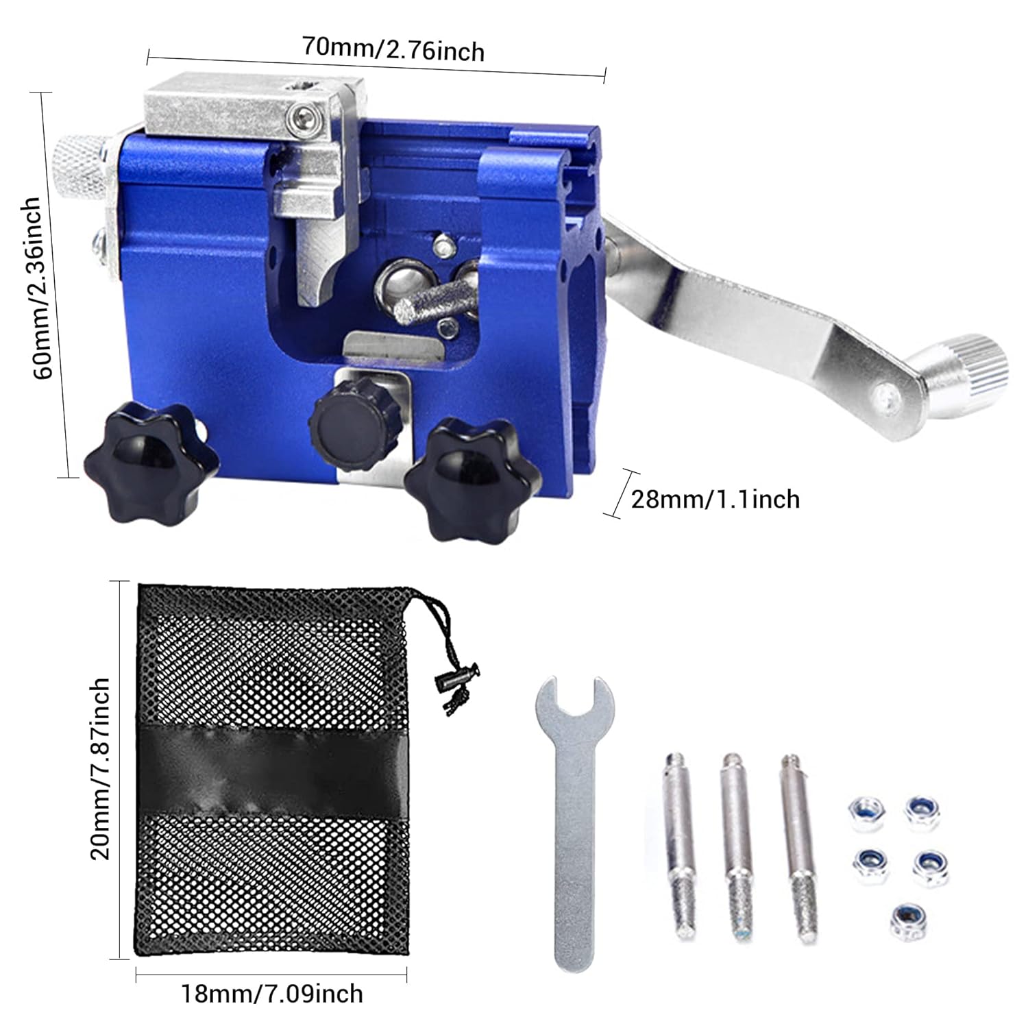 Aedcbaide Chainsaw Sharpening Jig Chainsaw Sharpener Portable Manual ...