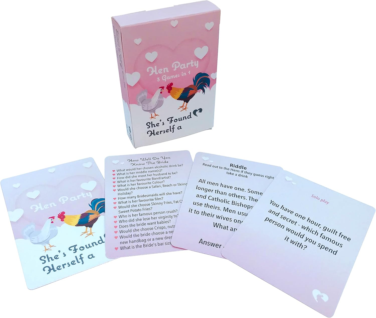 Hen Party Games - She's Found Herself a Man Game Cards - The Ultimate ...