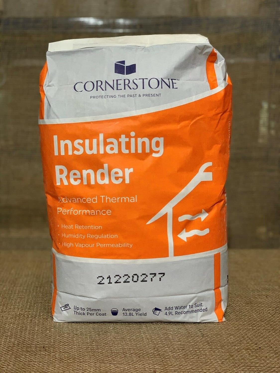 Cornerstone NHL Insulating Plaster/Render 9kg Bag : Amazon.co.uk: DIY ...